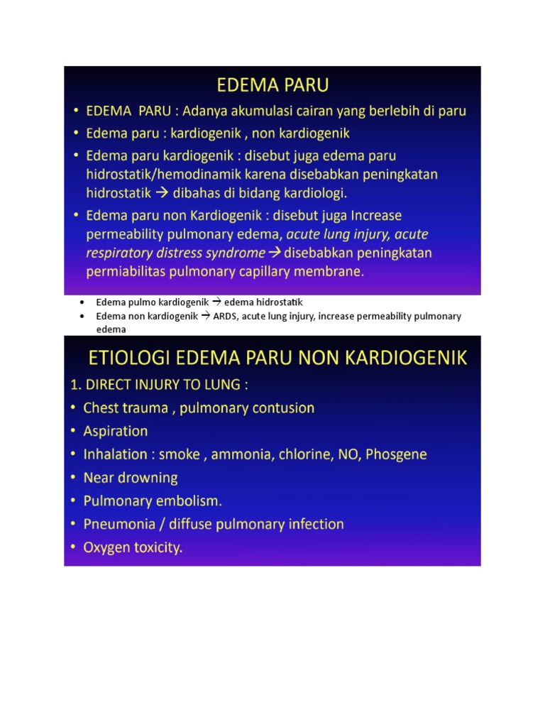 Edema Paru | PDF