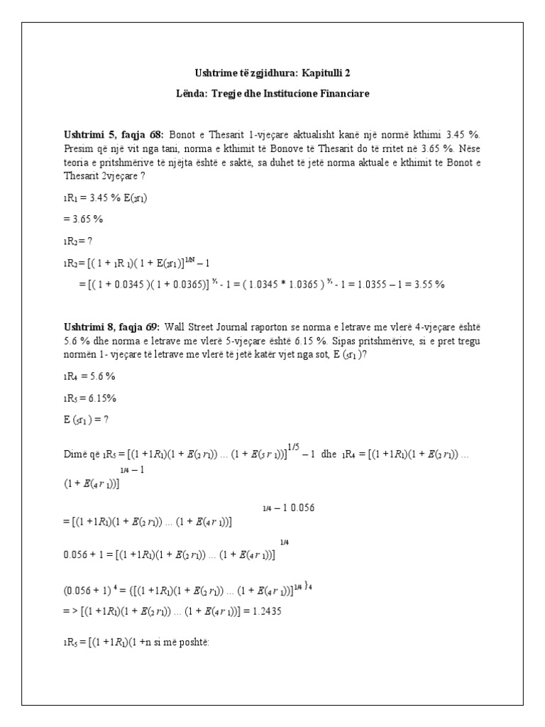 Ushtrime Te Zgjidhura | PDF