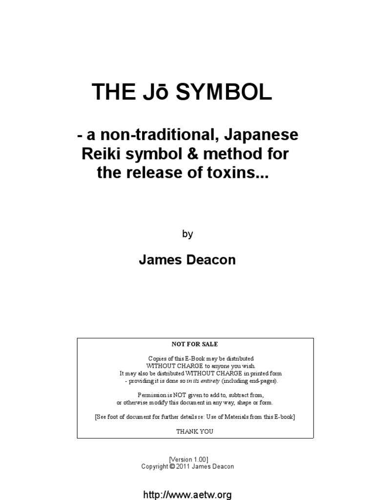 Reiki: The JO Symbol | PDF | Reiki