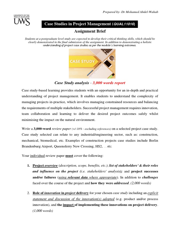 Case Study in Project Management | PDF | Project Management | Critical ...