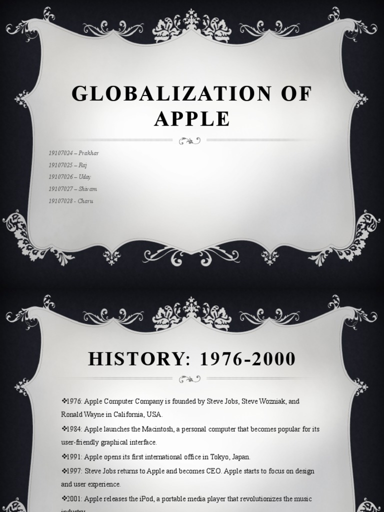 Globalization of Apple | PDF | Apple Inc. | Supply Chain