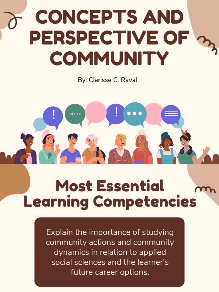 Cesc Q3W1 Concepts and Perspective of Community | PDF