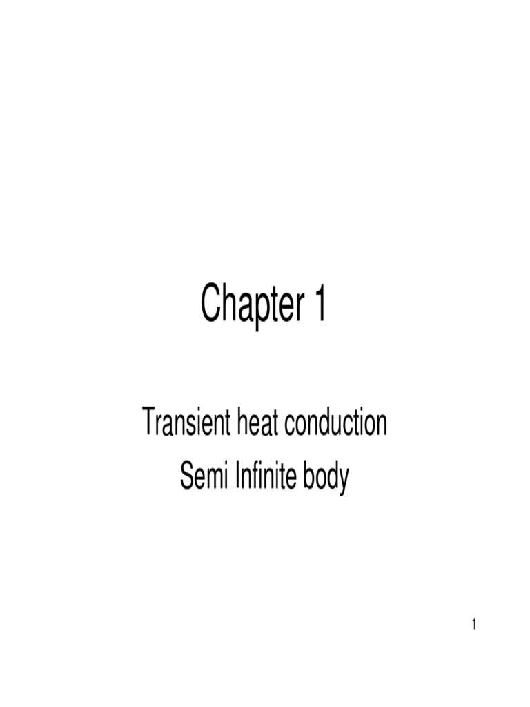 10semi Infinite | PDF | Heat Transfer | Thermal Conduction