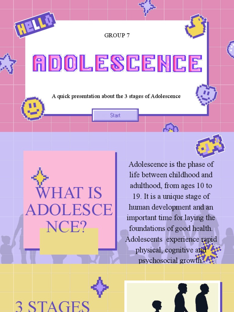 Group 7: A Quick Presentation About The 3 Stages of Adolescence | PDF ...