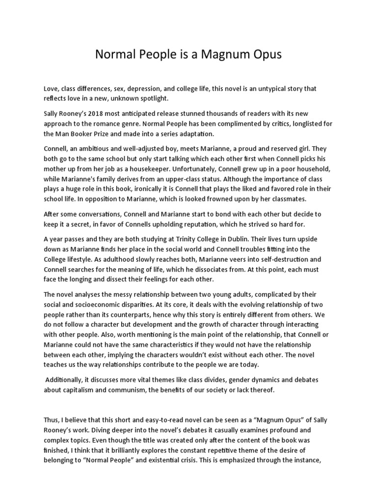 Review Normal People | PDF