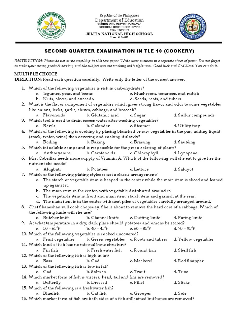 2ND Quarter Exam | PDF