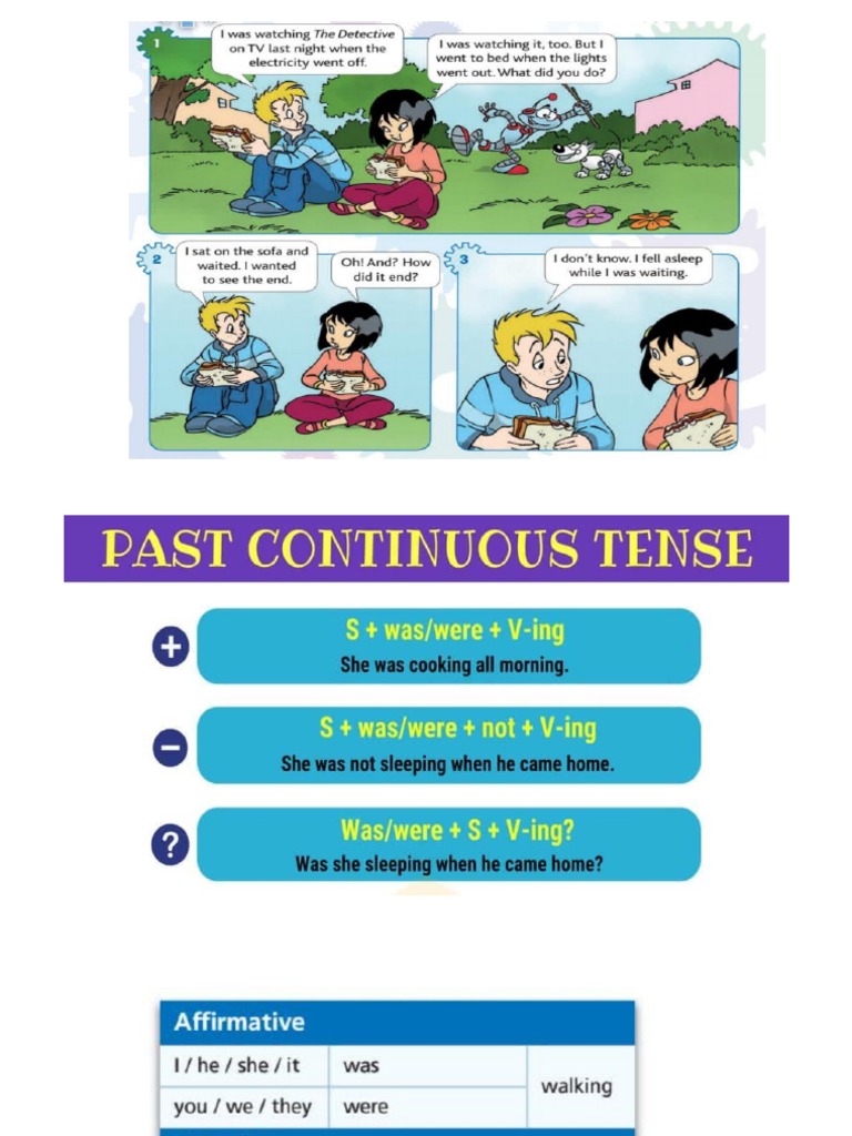 PAST CONTINUOUS lesson1 | PDF