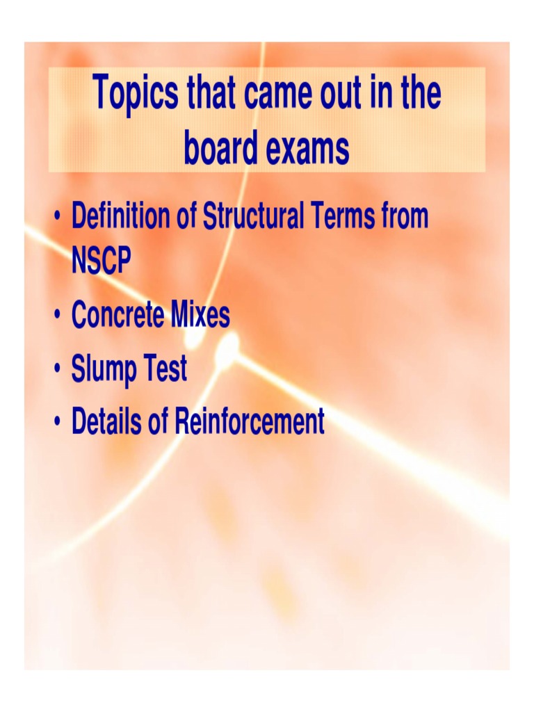 Key Topics in Structural Engineering Exams | PDF | Deformation ...