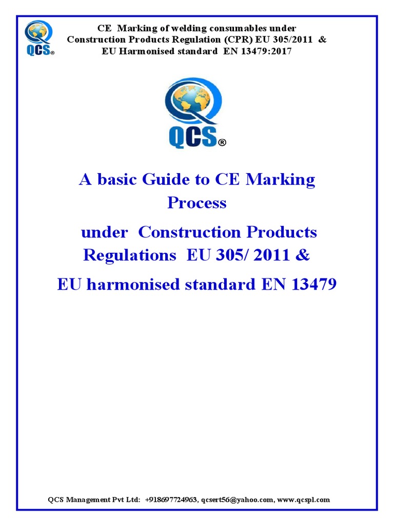 A Basic Guide To CE Marking Process Under CPR | Download Free PDF ...