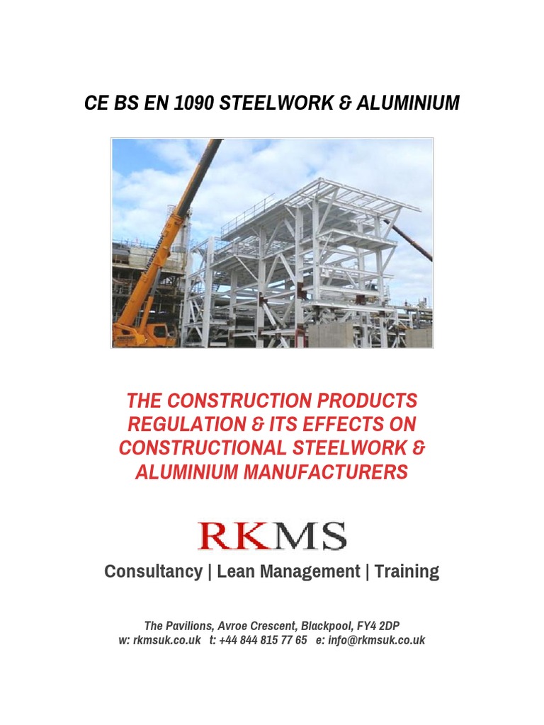 Ce BS en 1090 Steelwork & Aluminium | PDF | Quality Management System | Iso 9000