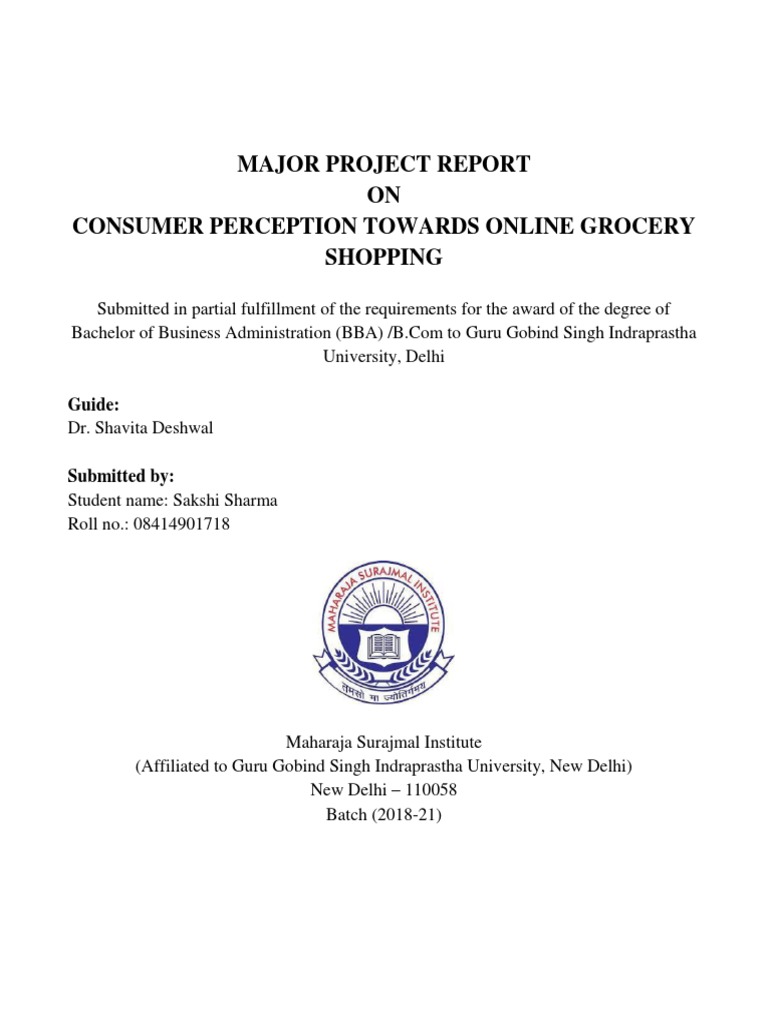 Major Project Report Bba | PDF | Retail | Brand