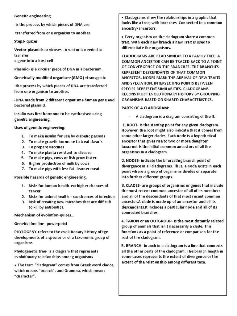 General Biology 2 Stem 11: Quarter 3 Handout | PDF | Nucleic Acid ...