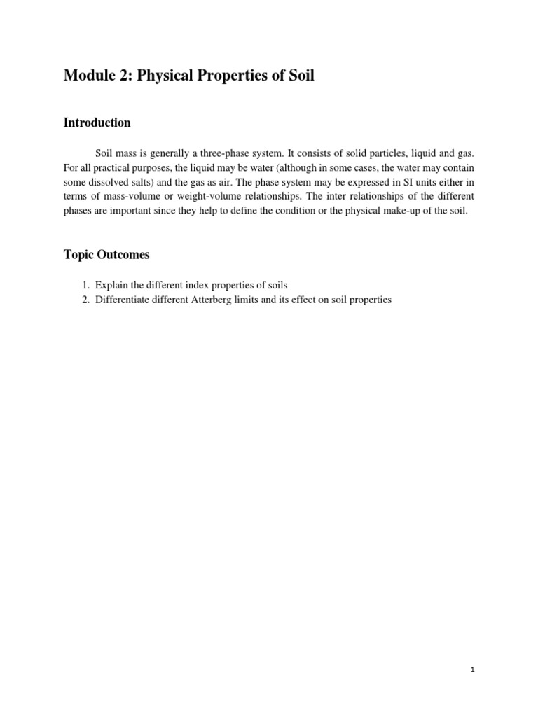Module 2 - Geotechnical Engineering I | PDF | Density | Particle Size Distribution