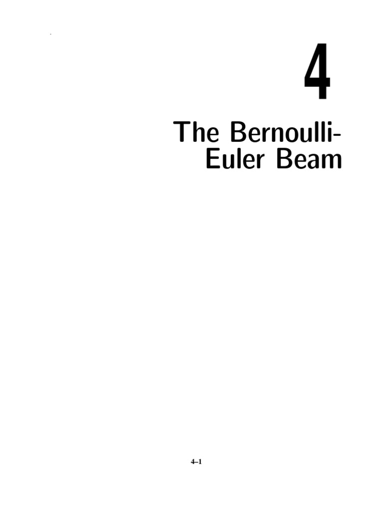 Bernoulli Euler Beam Theory | PDF | Bending | Classical Mechanics