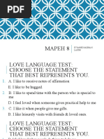 5 Love Languages Test | PDF