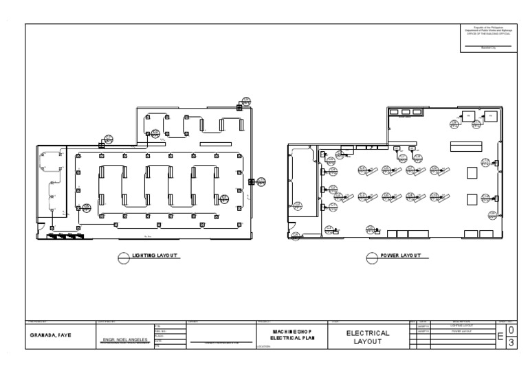 Electrical Layout: Lighting Layout Power Layout | PDF