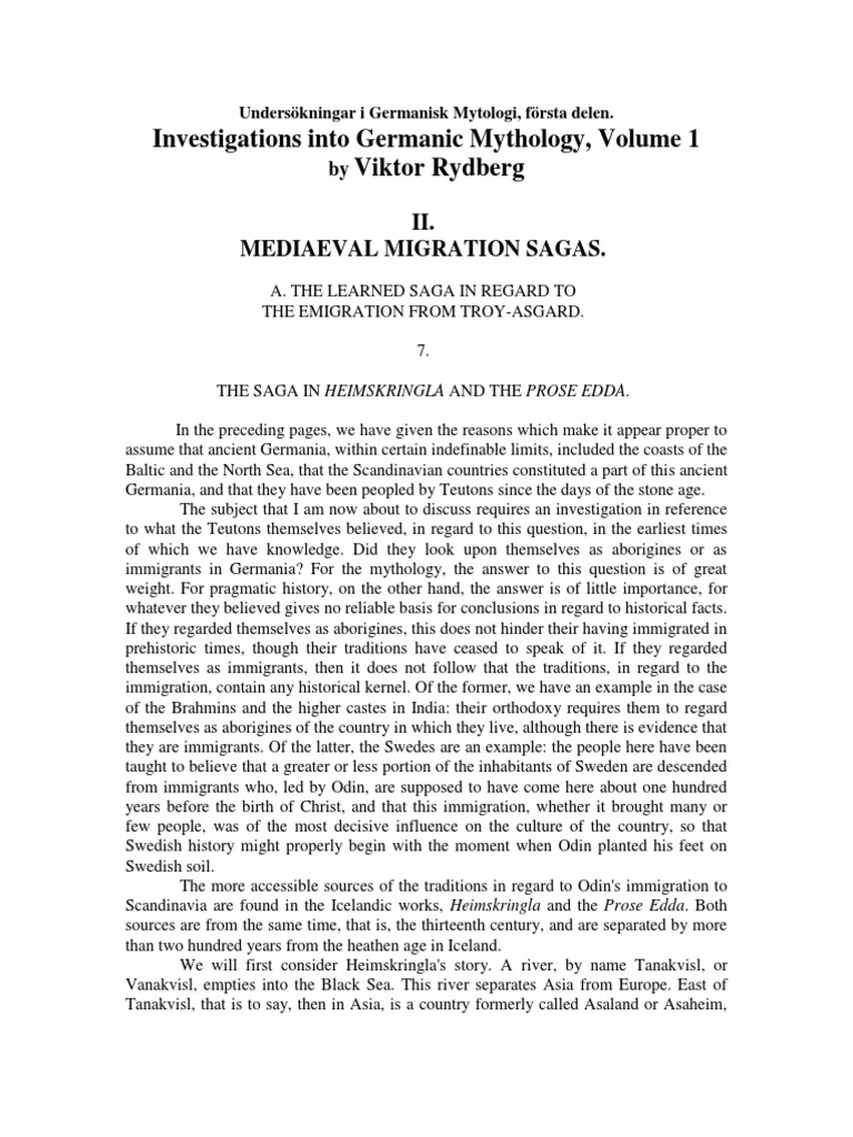 Germanic Mythology & Migration | PDF | Franks | Germanic Paganism