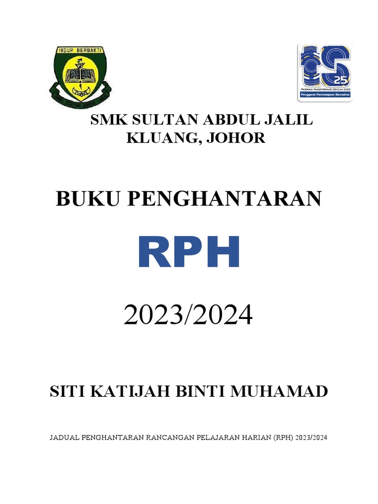 Takwim Penghantaran RPH 2023 | PDF