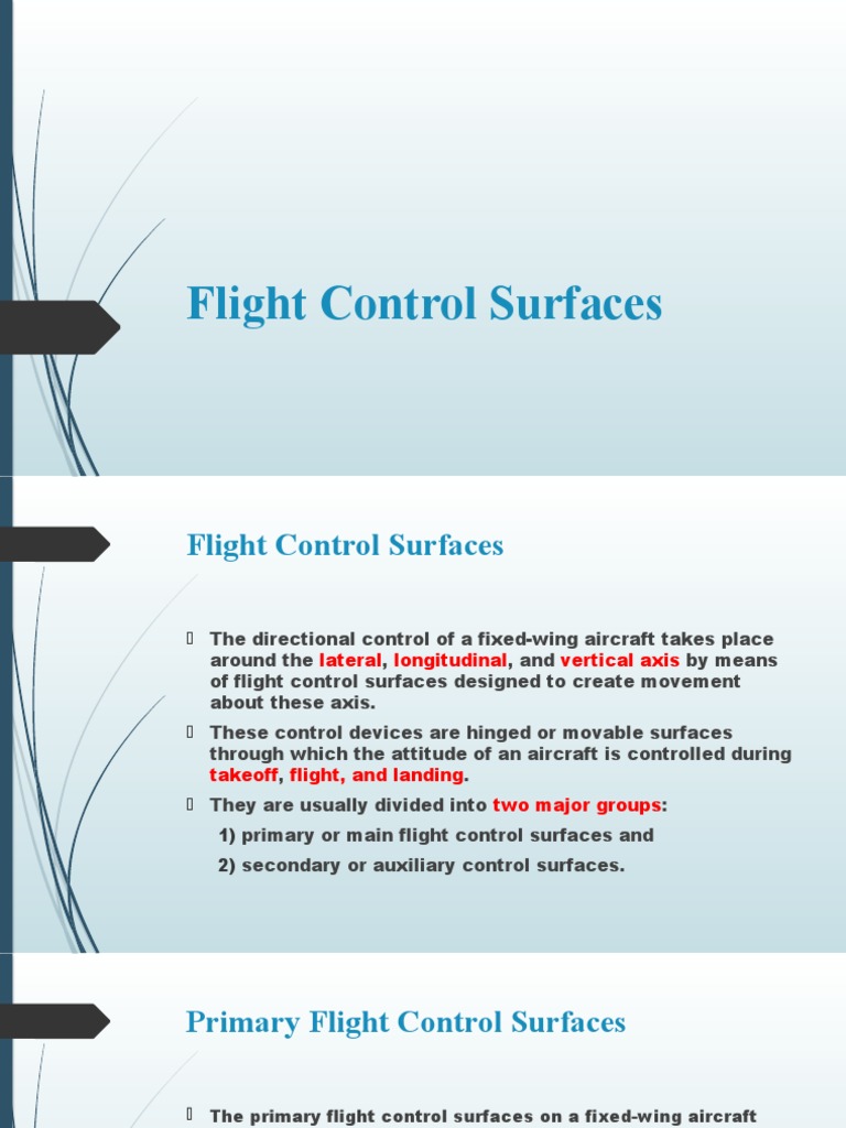 Flight Control Surfaces | Download Free PDF | Flight Control Surfaces ...