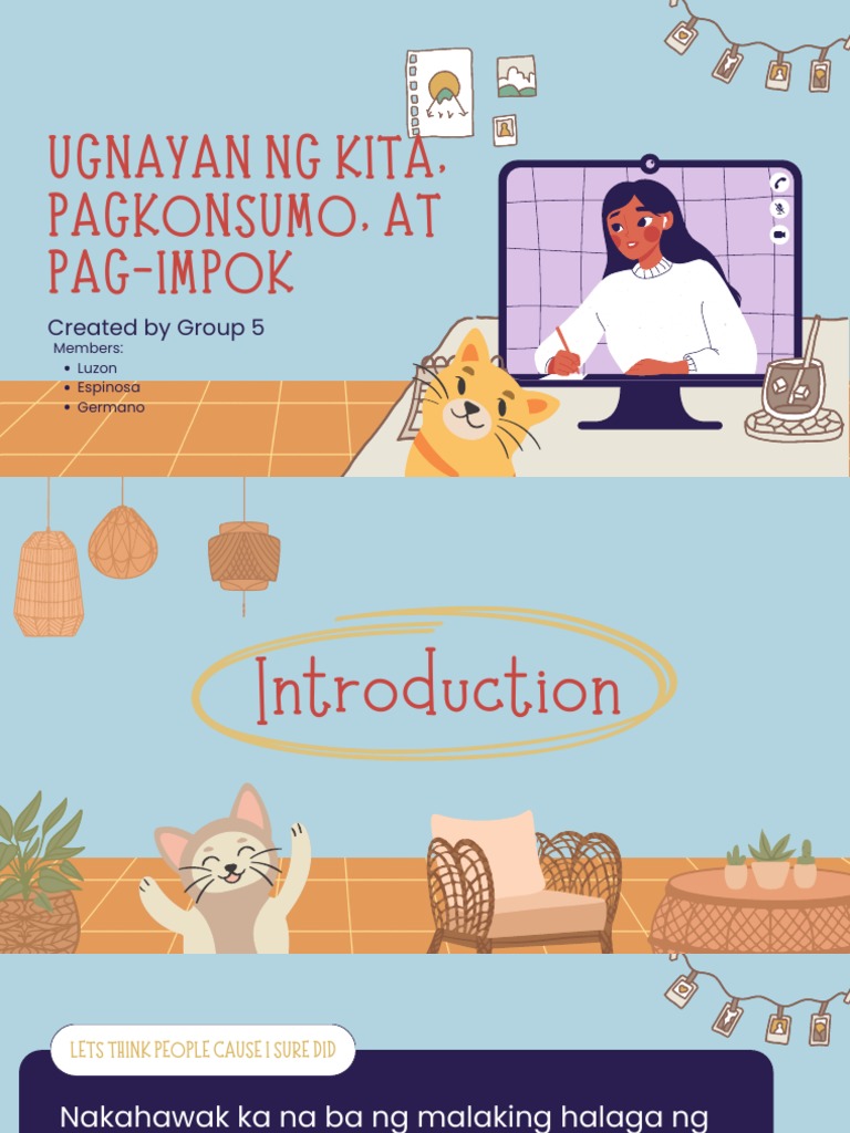Ugnayan NG Kita, Pagkonsumo, at Pag-Impok: Created by Group 5 | PDF