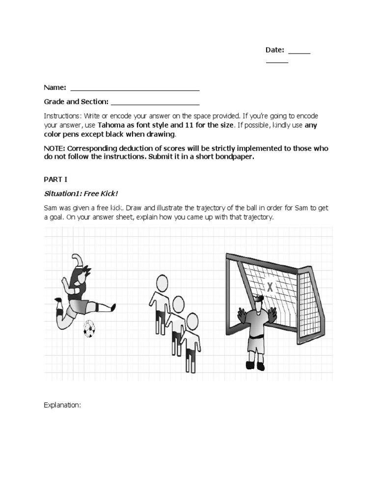 Activity For Projectile Motion | PDF | Teaching Methods & Materials