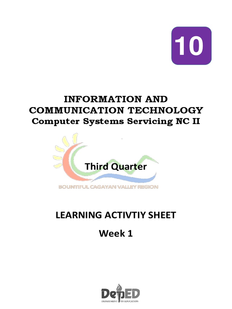 ICT-CSS 10 Q3 Week1 | PDF | Installation (Computer Programs) | Software