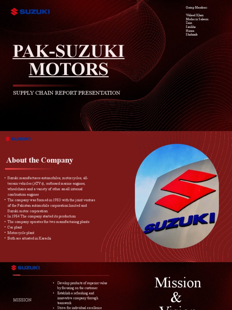 Suzuki Final Presentation | PDF | Inventory | Warehouse