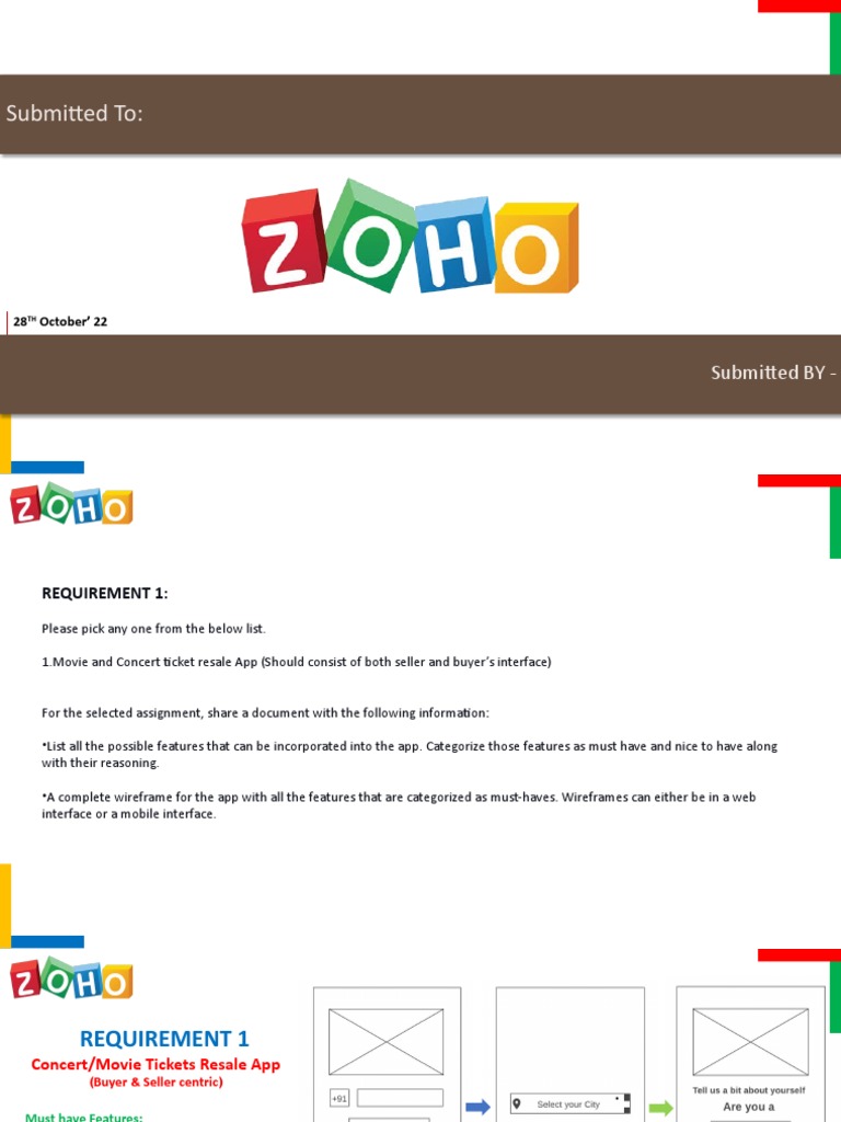 Zoho Final | PDF | Prices | Mobile App
