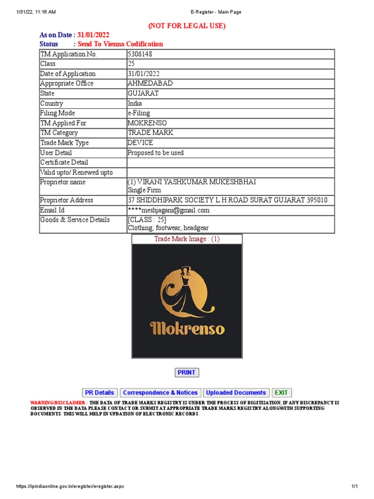 E-Register - Main Page | PDF