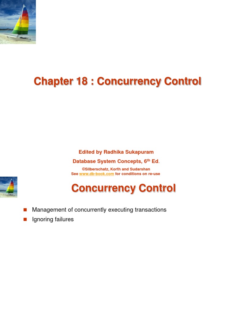 Dbms 9 Concurrency Pdf Database Transaction Computer Science