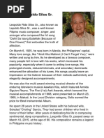 Fr. Manuel Maramba, Osb | PDF | Philippines | Entertainment