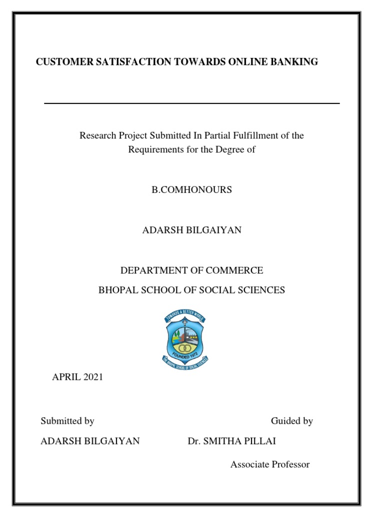 Black Book Project | PDF | Banks | Online Banking