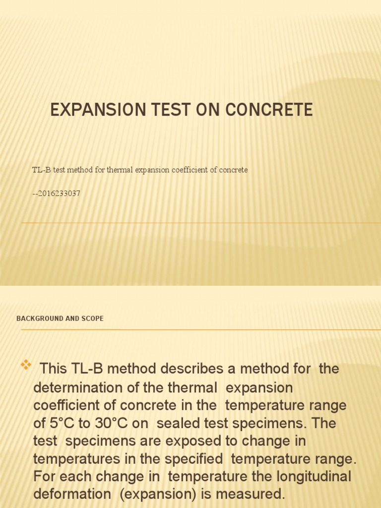 Thermal Expansion Testing of Concrete | PDF | Thermal Expansion | Civil ...