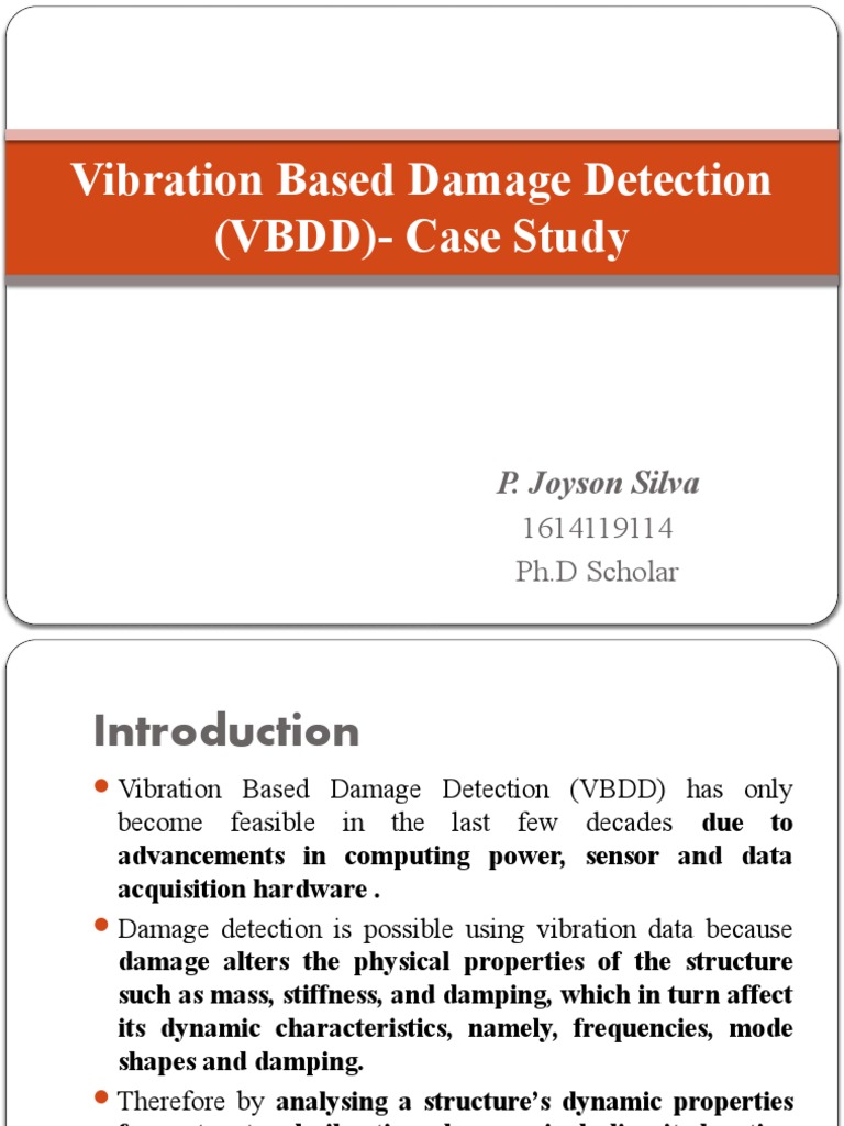Vibration Based Damage Detection (VBDD) - Case Study | PDF | Normal Mode | Accelerometer
