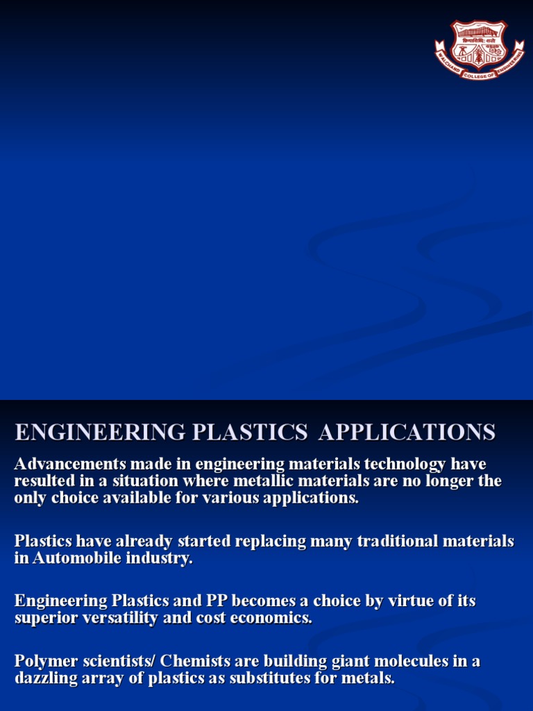Engineering Plastics in Automotive Applications | PDF | Plastic ...