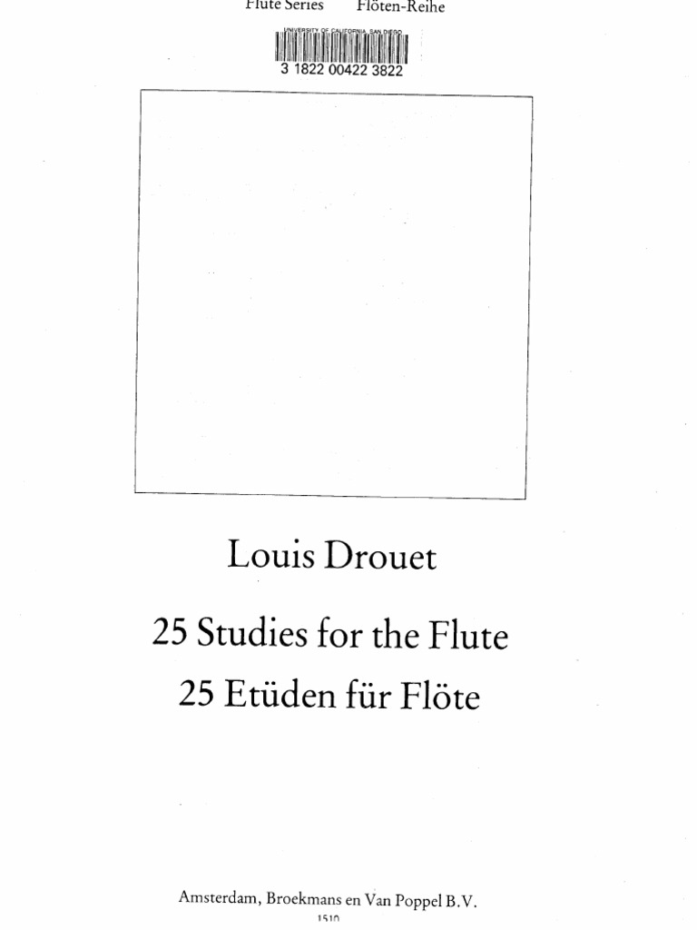 25 Flute Studies by Louis Drouet | PDF | Tempo | Poetics