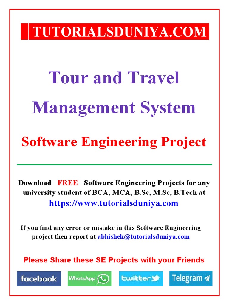 Tour and Travel Management System - TutorialsDuniya | PDF | User ...