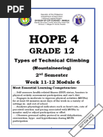 PE and Health 12 - Module 6 | PDF | Mountaineering | Hiking