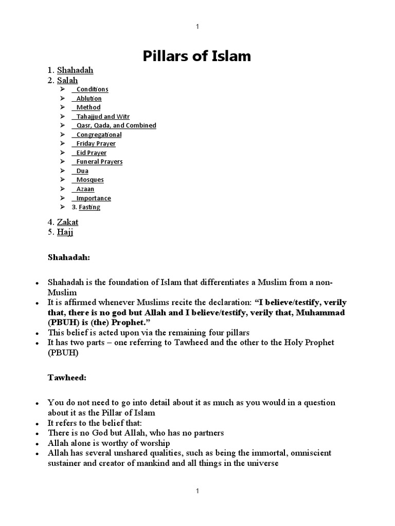 Pillars of Islam 2 | PDF | Hajj | Mosque