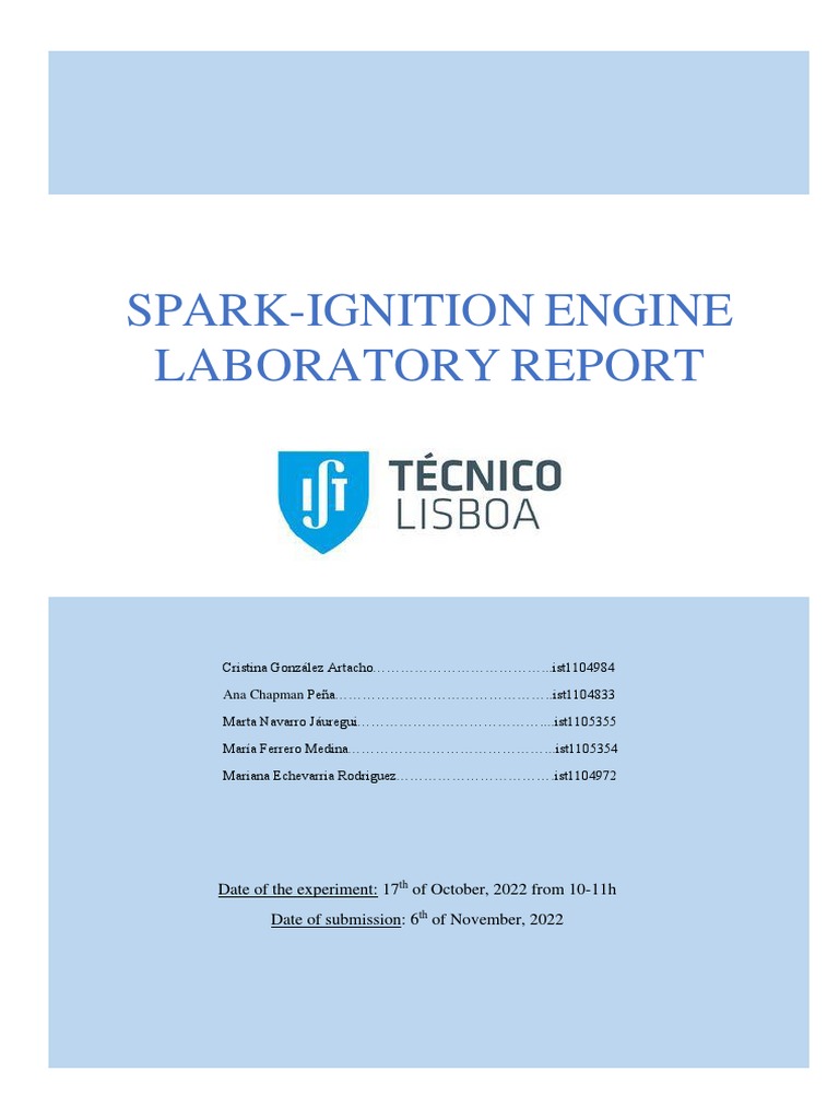 Spark-Ignition Engine Laboratory | PDF | Speed | Engines