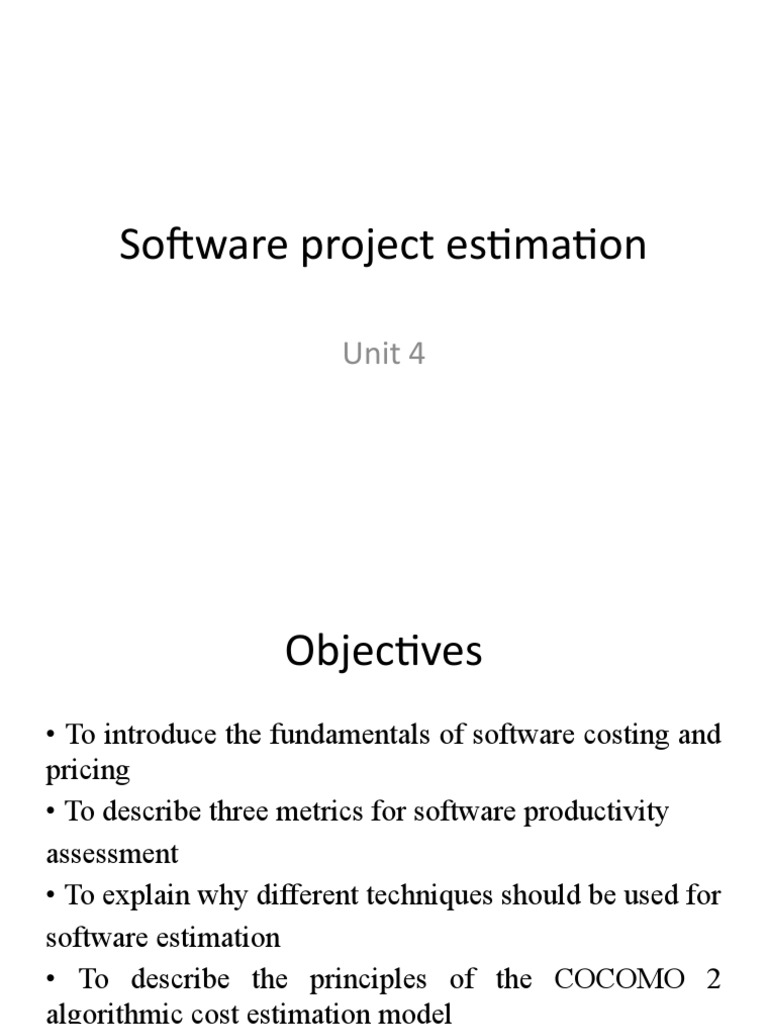 4.software Project Estimation | PDF | Risk | Risk Management