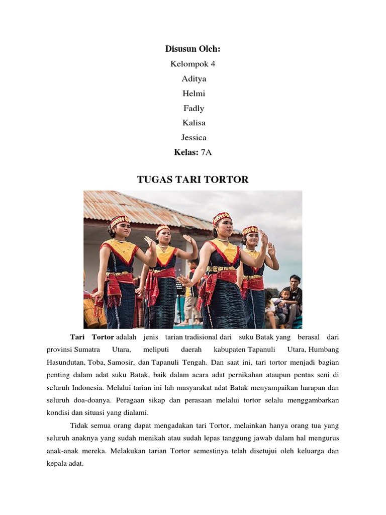 Tari Tortor: Tradisi dan Makna Batak | PDF