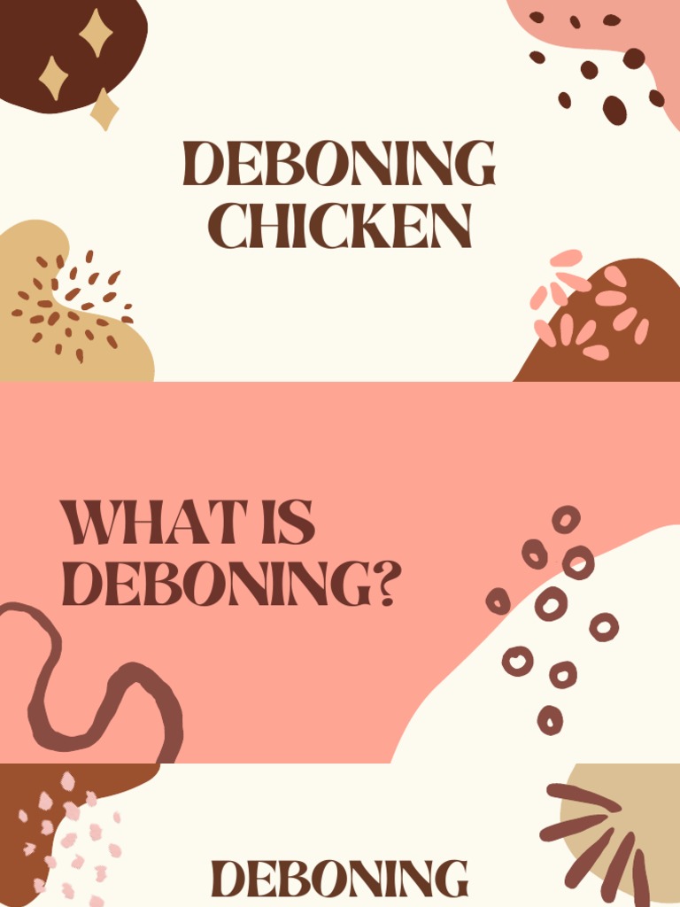 Chicken Deboning Step-by-Step Guide | PDF | Cooking, Food & Wine