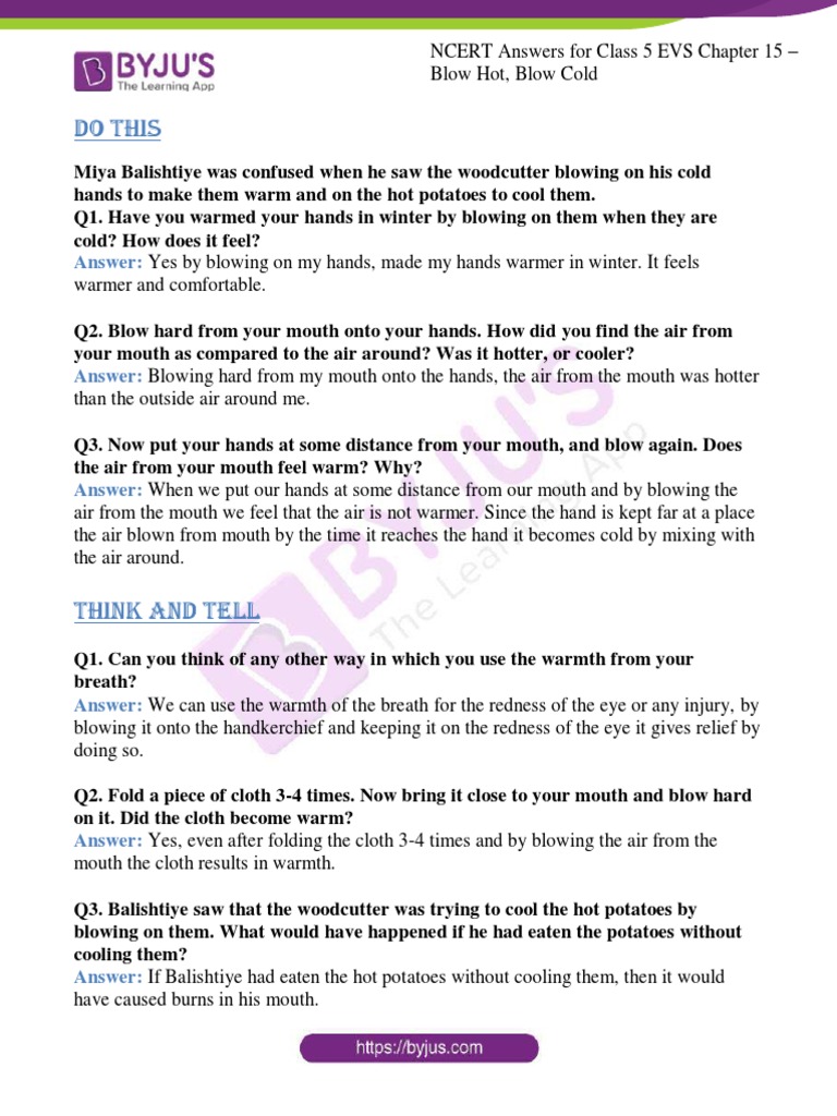 Ncert Ans Class 5 Evs ch15 Blow Hot Blow Cold | PDF | Musical Instruments | Guitars