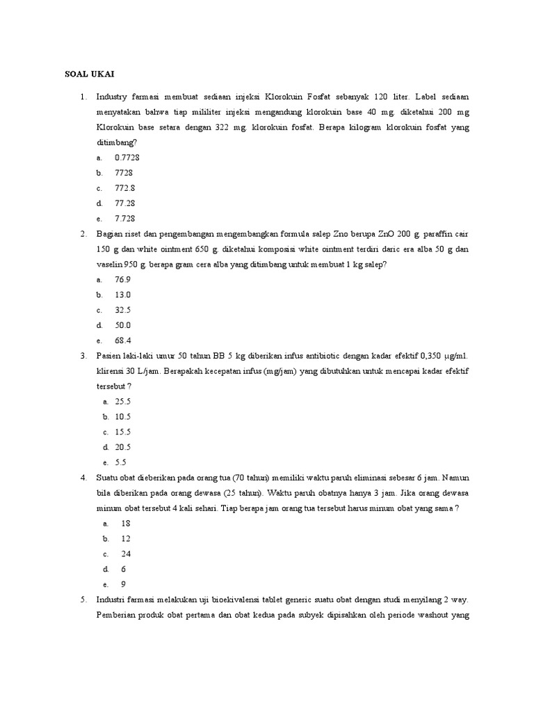 Kumpulan Soal Perhitungan PS, CS, SBA Pak Didik | PDF