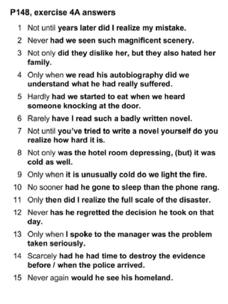 P148, Exercise 4A Answers | PDF