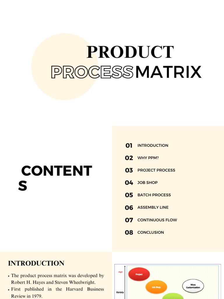 Product Process Matrix | PDF | Life Cycle Assessment | Automation