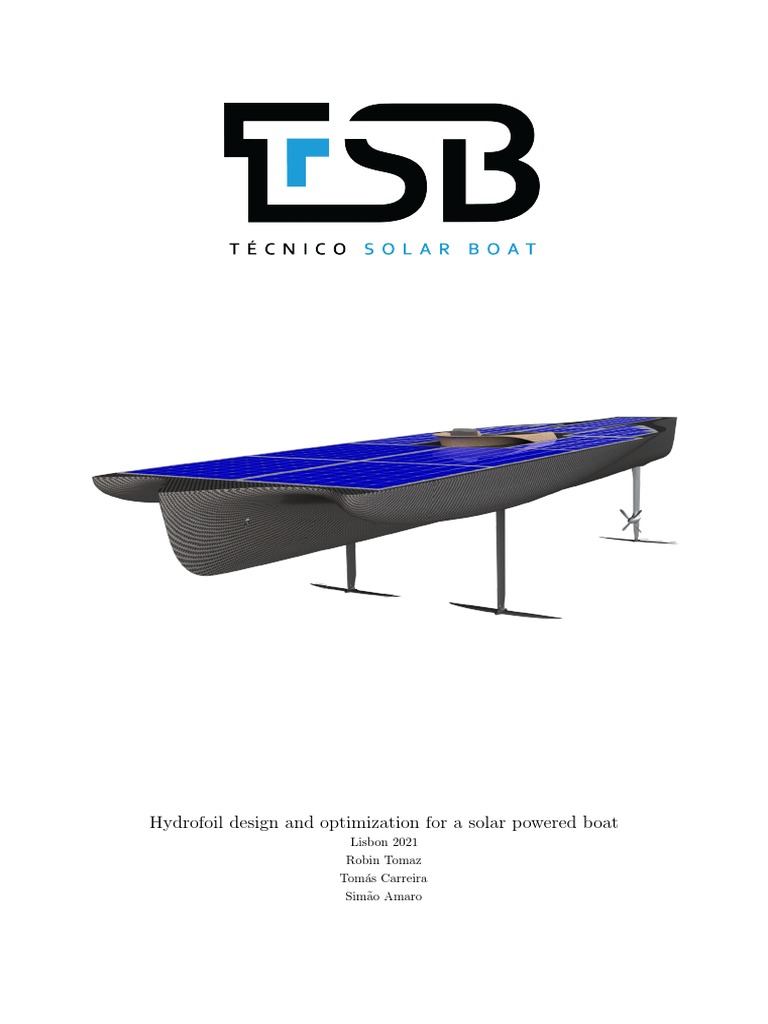 TSB Hydrofoil Analysis and Optimization | PDF | Drag (Physics) | Lift (Force)