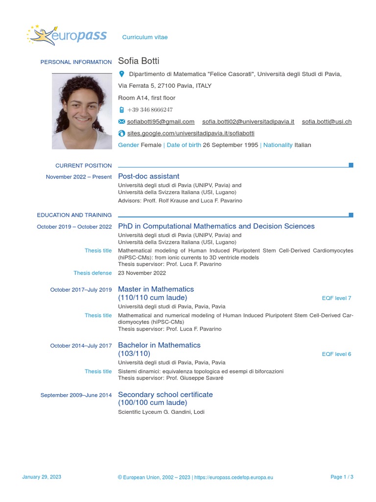 Europass CV | Download Free PDF | Engineering