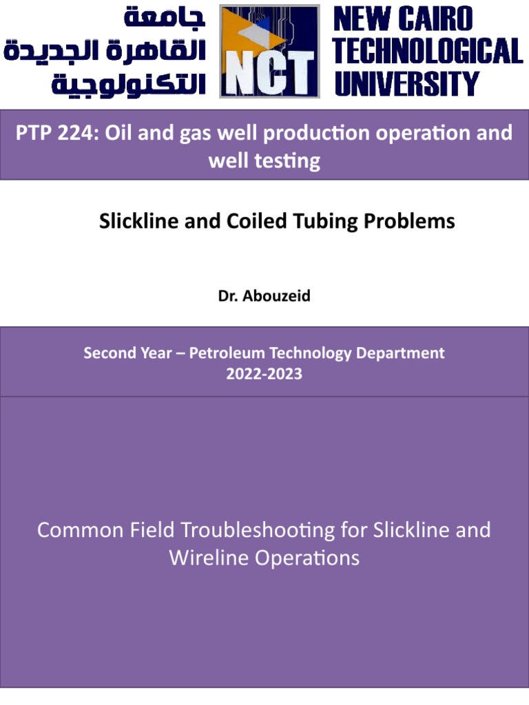 Slickline and Coiled Tubing Problems | PDF | Nondestructive Testing ...